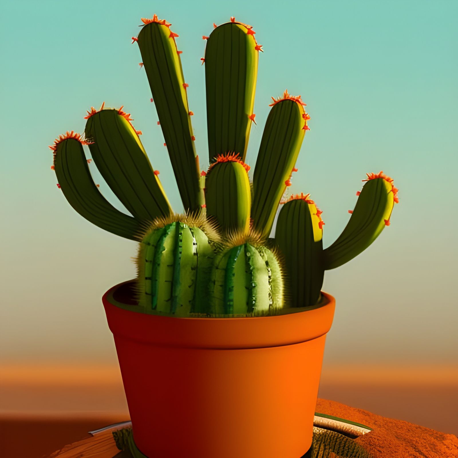 Cactus growing out of a cowboy hat - AI Generated Artwork - NightCafe ...