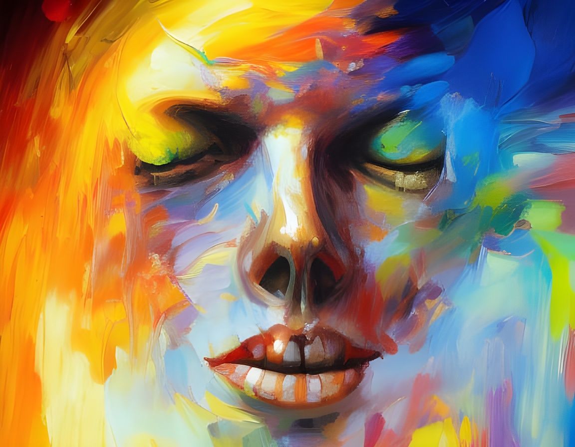 Synesthesia Face - AI Generated Artwork - NightCafe Creator