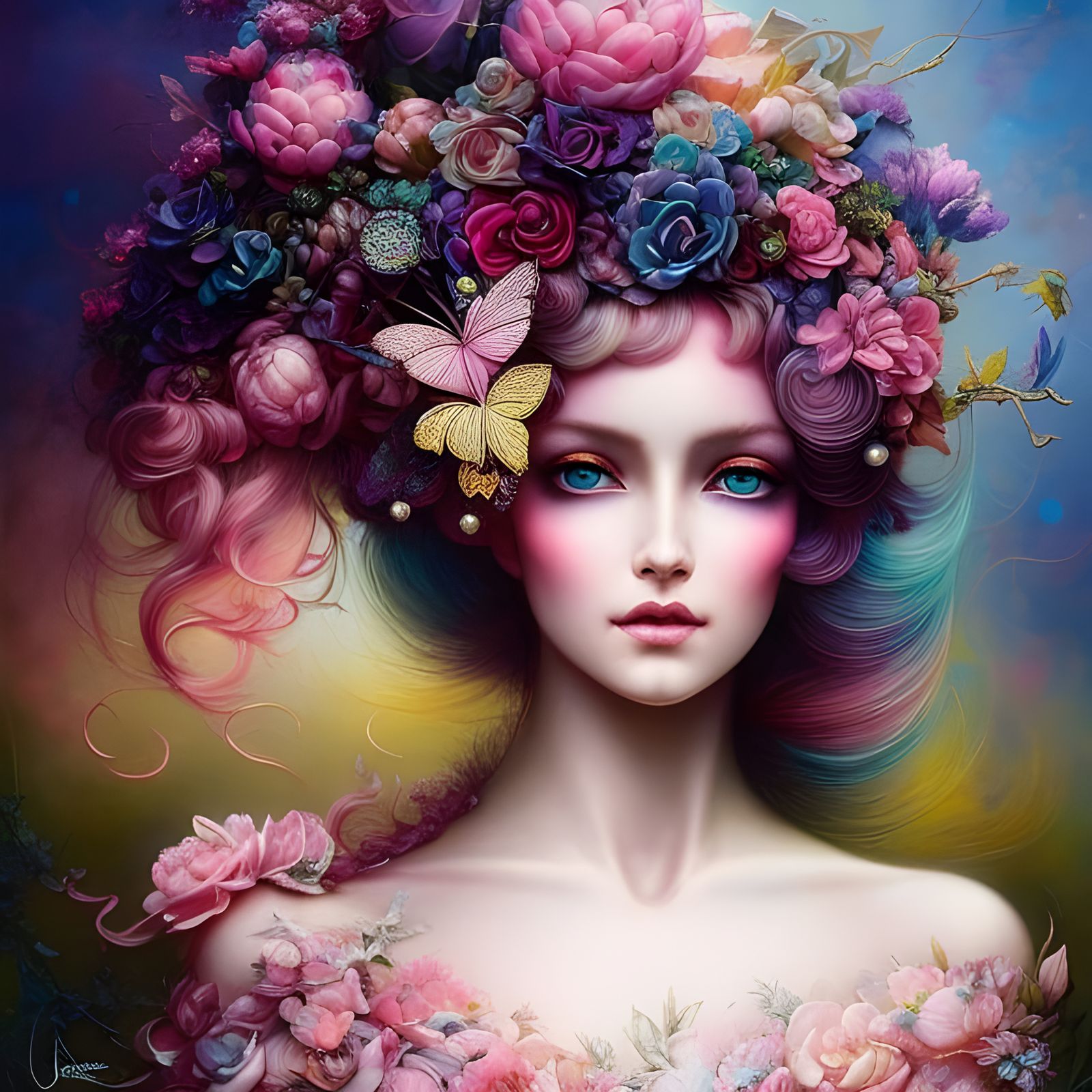 Colorful Beauty - AI Generated Artwork - NightCafe Creator