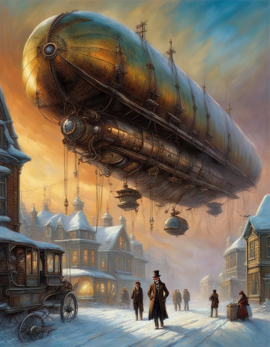 A Frost-bitten Steampunk Fantasy by James Gurney :: Winter Wonderland ...