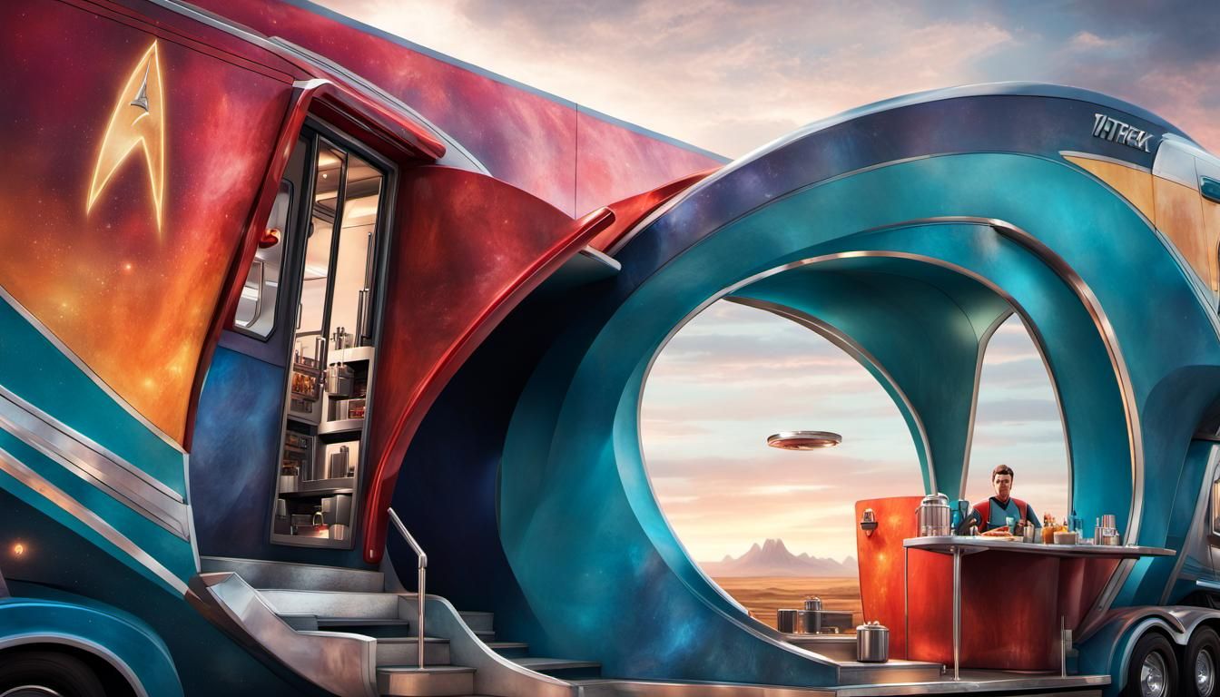 Star-Trek themed Food Truck with External Bar - AI Generated Artwork ...