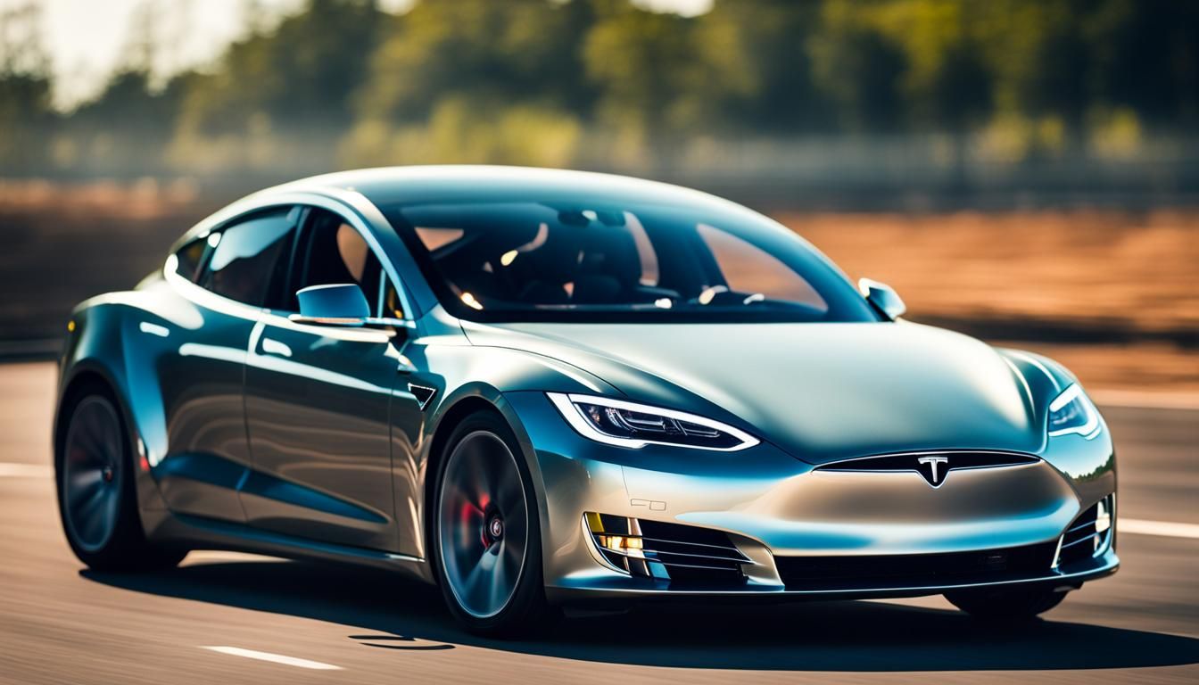 fast Tesla car racing in sunlight - AI Generated Artwork - NightCafe ...