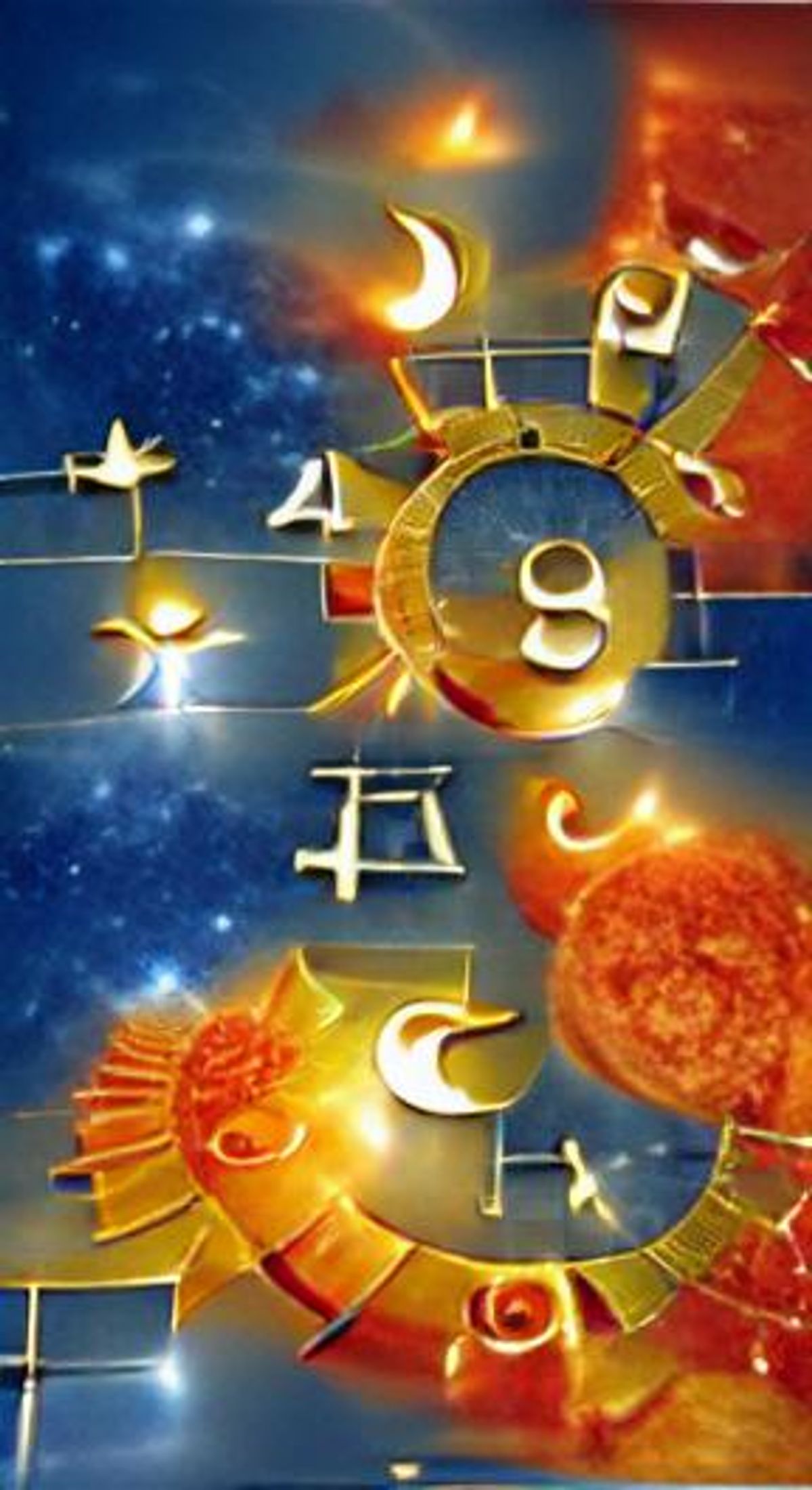 solar astrological calendar - AI Generated Artwork - NightCafe Creator