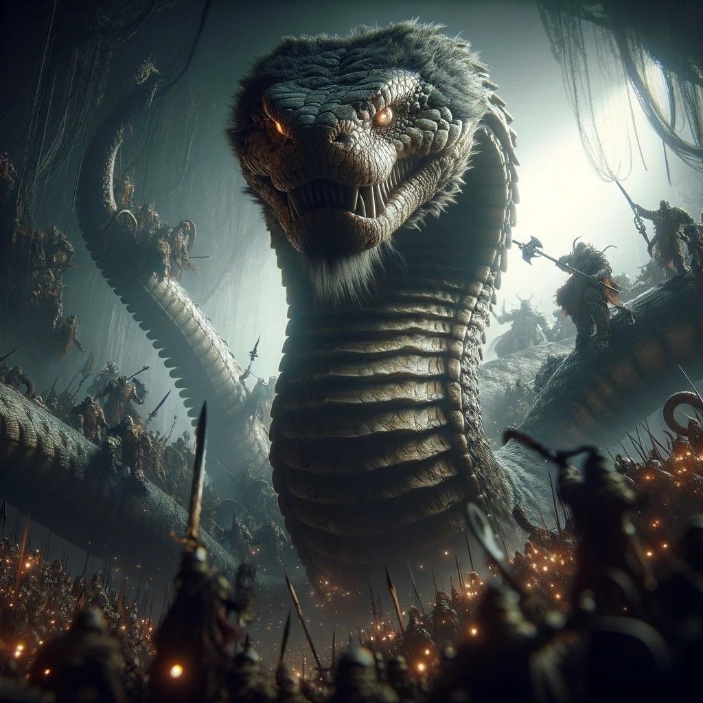 The Giant Serpent - AI Generated Artwork - NightCafe Creator