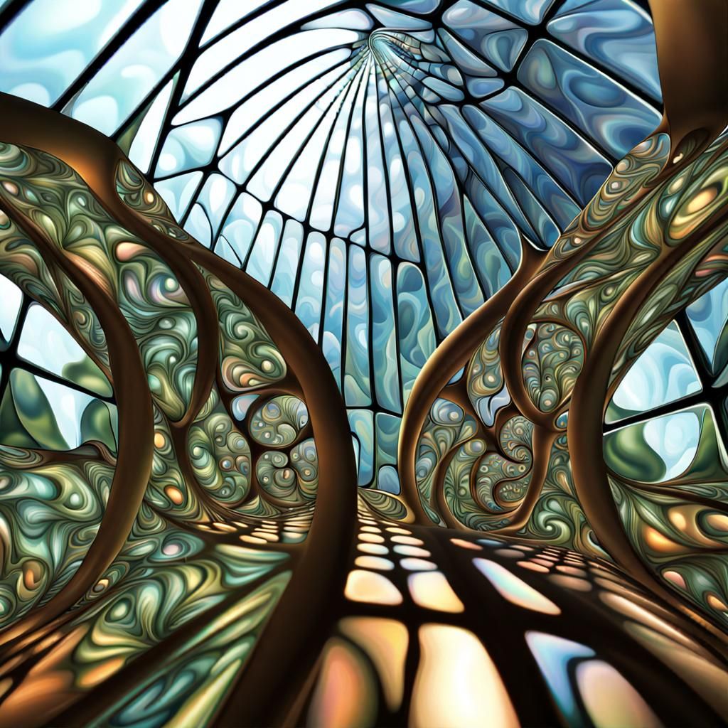 Abstract greenhouse - AI Generated Artwork - NightCafe Creator