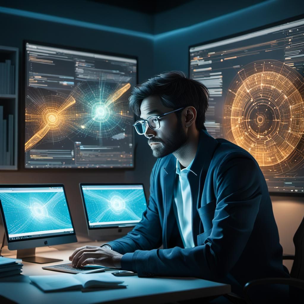 Hard at Work - AI Generated Artwork - NightCafe Creator