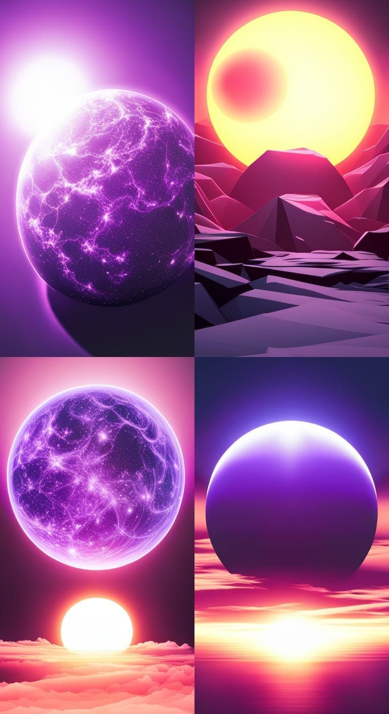purple sun - AI Generated Artwork - NightCafe Creator
