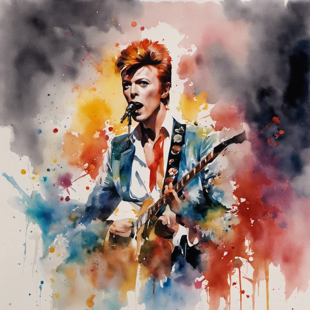 David Bowie - AI Generated Artwork - NightCafe Creator