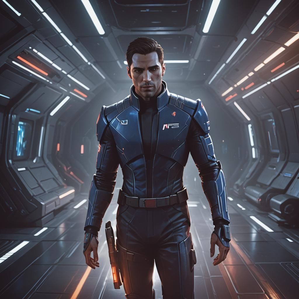 mass effect Shepard - AI Generated Artwork - NightCafe Creator