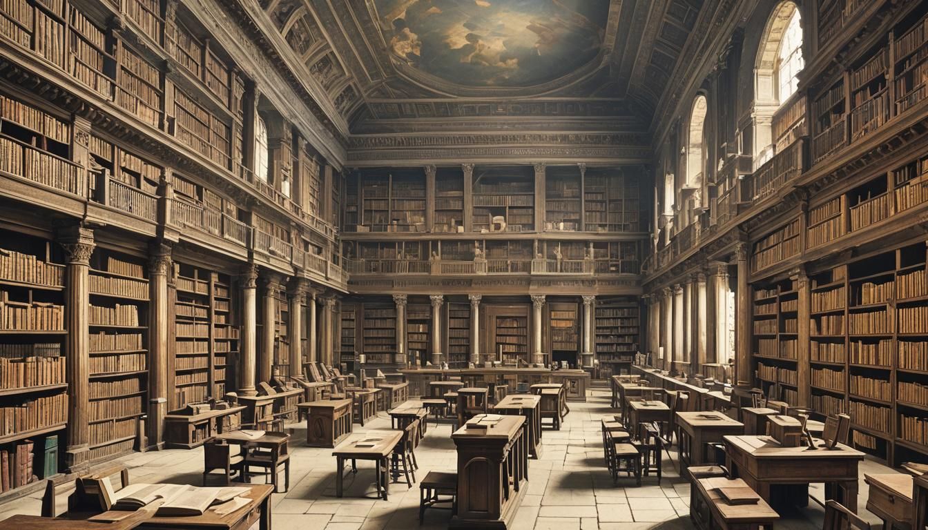 Ancient Libraries - AI Generated Artwork - NightCafe Creator