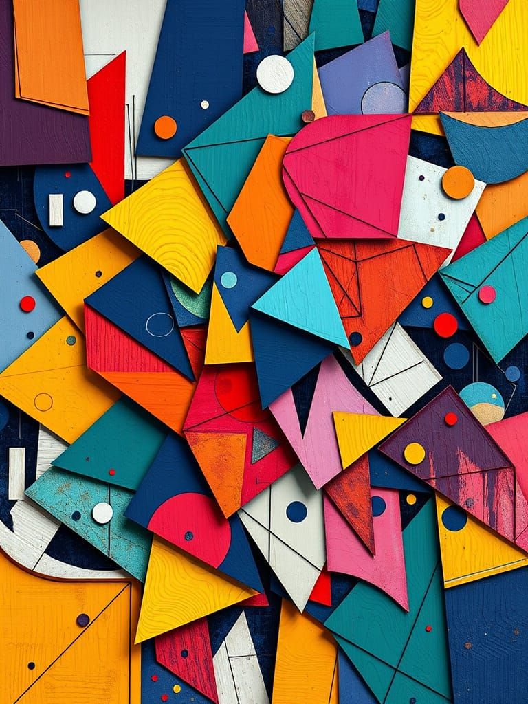 ABSTRACT ART 101 - Cubist Art Deco Fusion