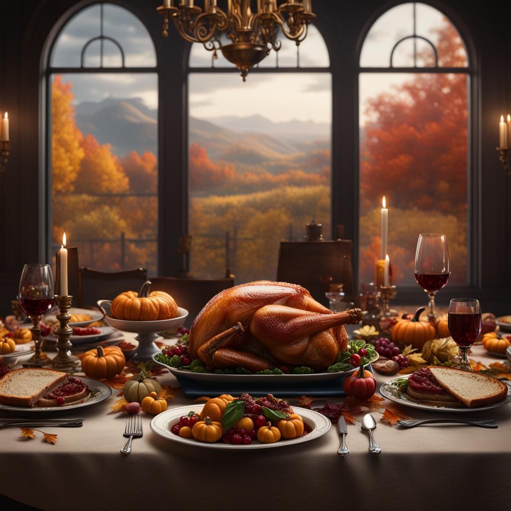 Happy Thanksgiving! - AI Generated Artwork - NightCafe Creator