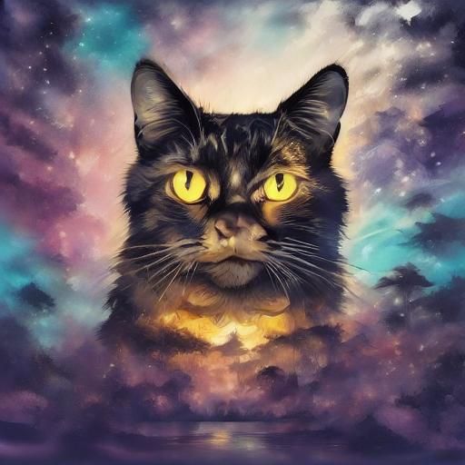 Cosmo Cat - AI Generated Artwork - NightCafe Creator