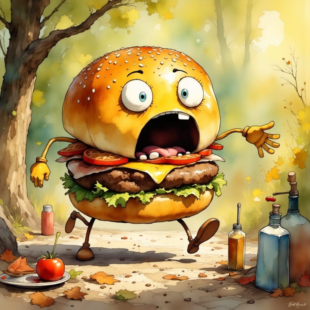 Create a whimsical pixar disney comics digital illustration airbrush painting of an ...