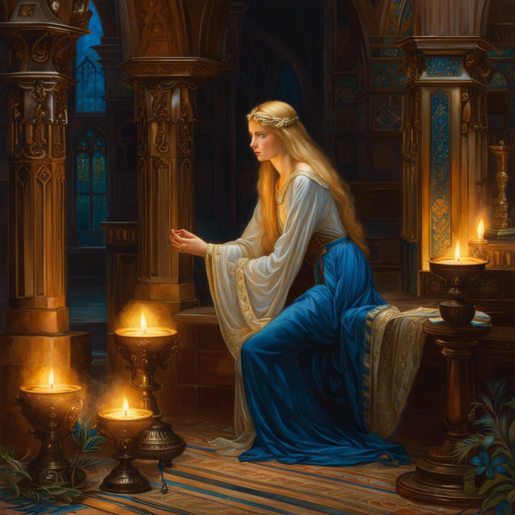 The Blind Oracle Can Still Warm Her Hands At The Flames - AI Generated ...