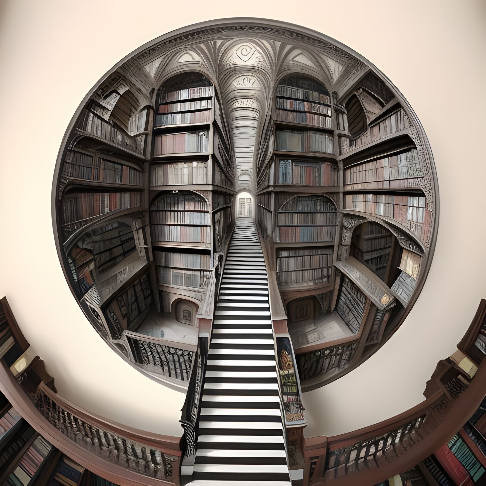 The Endless Library - AI Generated Artwork - NightCafe Creator