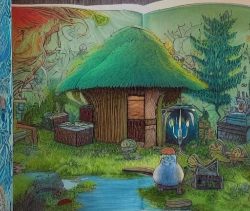 Pop-out book illustration - Pop-out book illustration