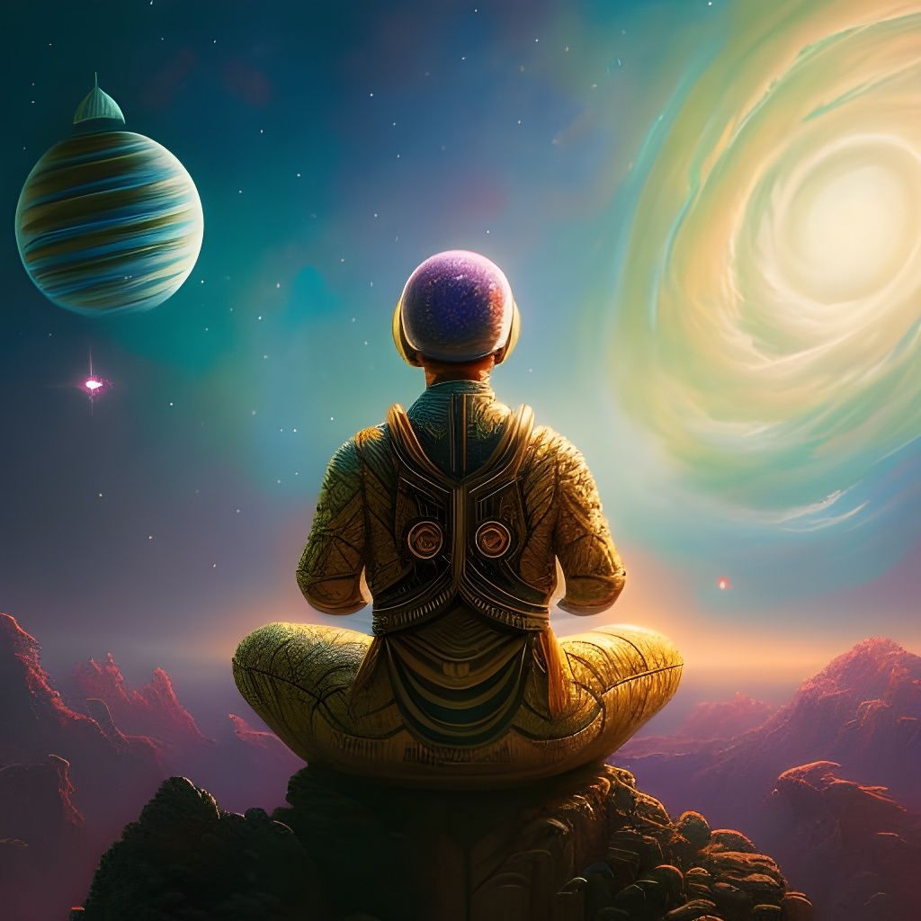 connected to universe - AI Generated Artwork - NightCafe Creator