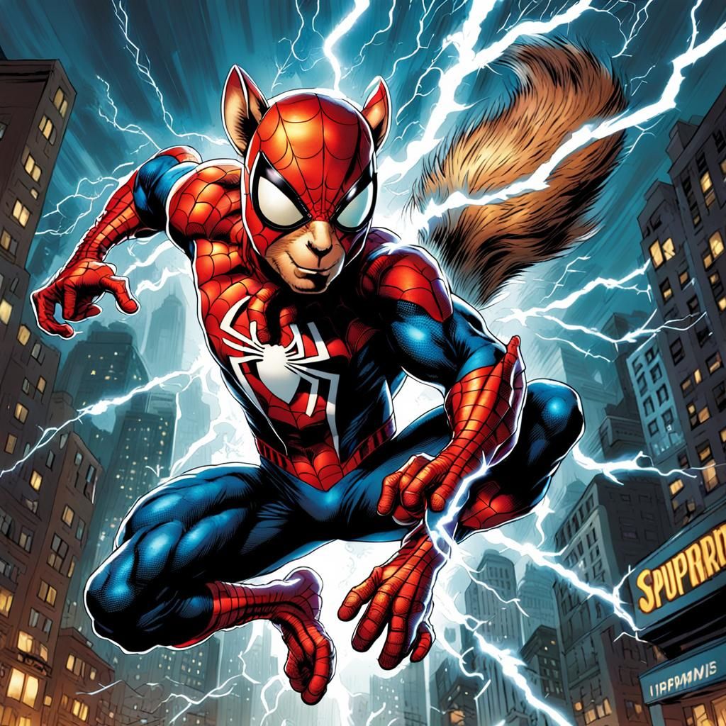 Squirrel superhero - AI Generated Artwork - NightCafe Creator