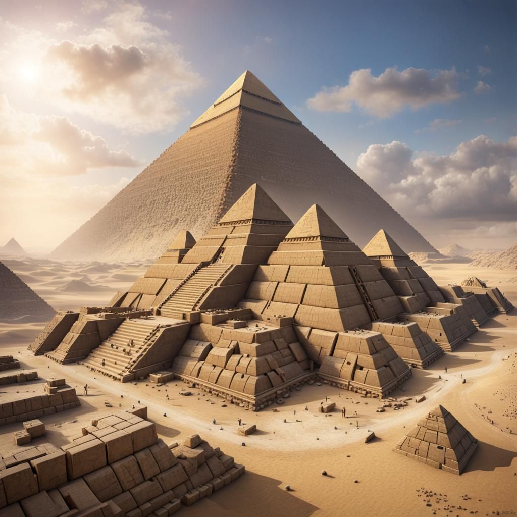 Pyramids - AI Generated Artwork - NightCafe Creator