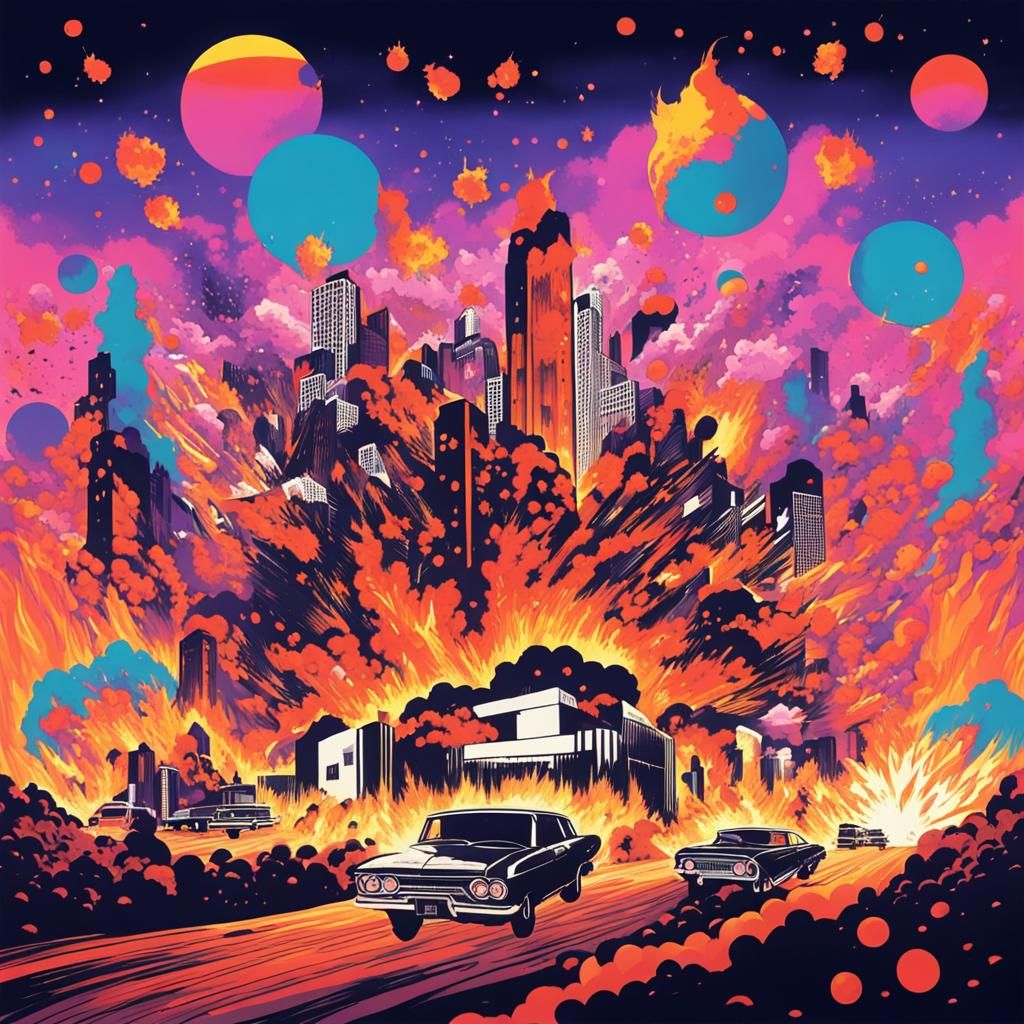 Utopia on Fire - AI Generated Artwork - NightCafe Creator