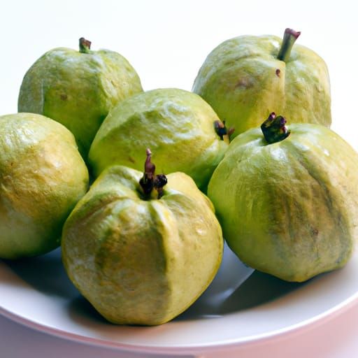 Guavas on a plate - AI Generated Artwork - NightCafe Creator