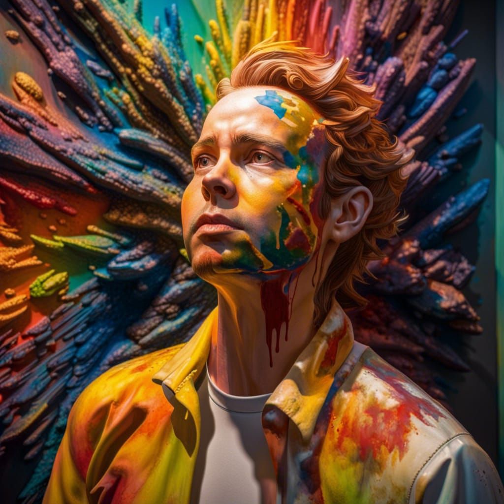 Messy Artist - AI Generated Artwork - NightCafe Creator