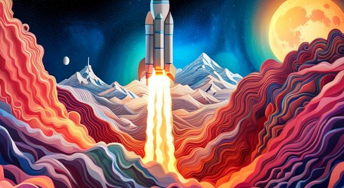 Rockets - AI Generated Artwork - NightCafe Creator