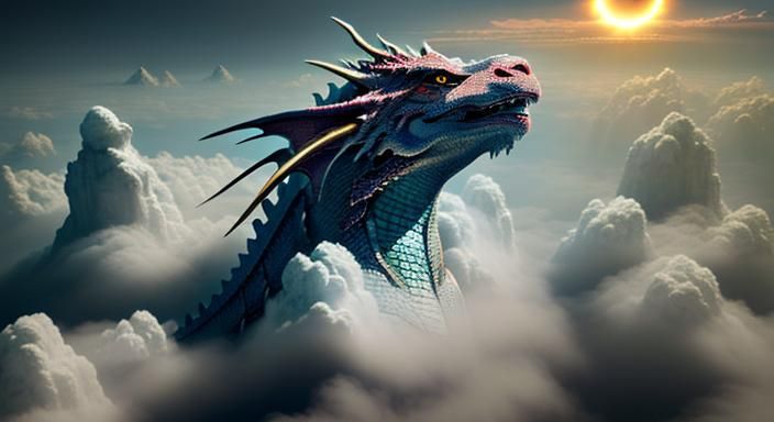 sky high dragon - AI Generated Artwork - NightCafe Creator