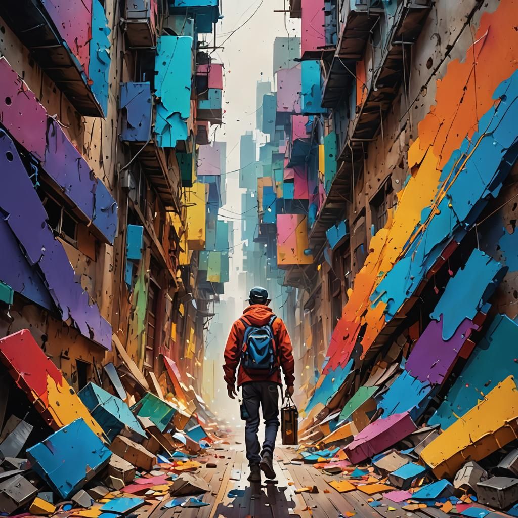 "Paint the Caos" - AI Generated Artwork - NightCafe Creator