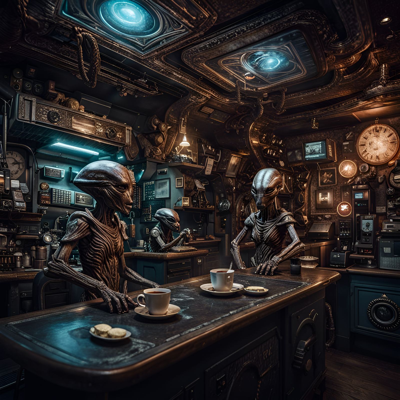 SpaceCoffee - AI Generated Artwork - NightCafe Creator