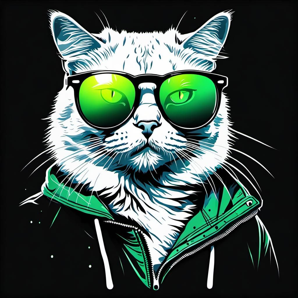 Chilled cat - AI Generated Artwork - NightCafe Creator