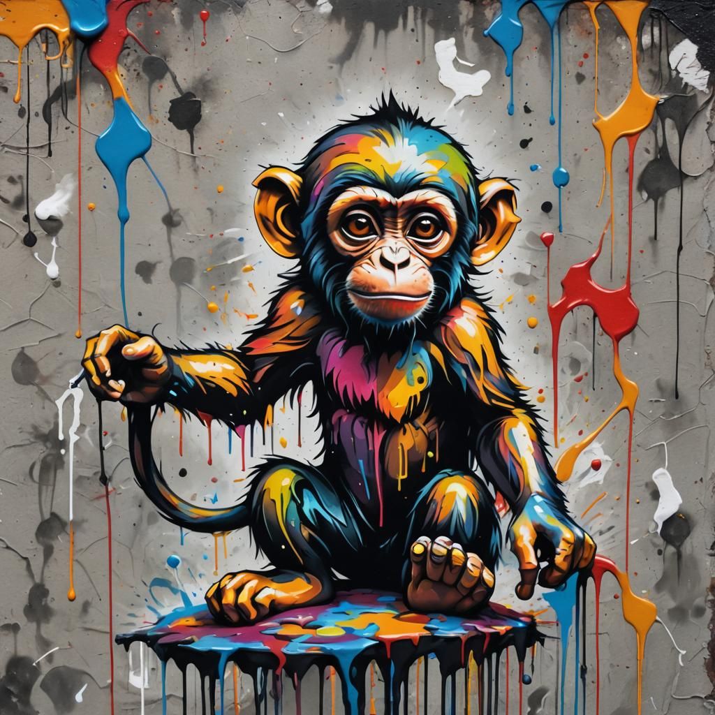 small monkey - AI Generated Artwork - NightCafe Creator