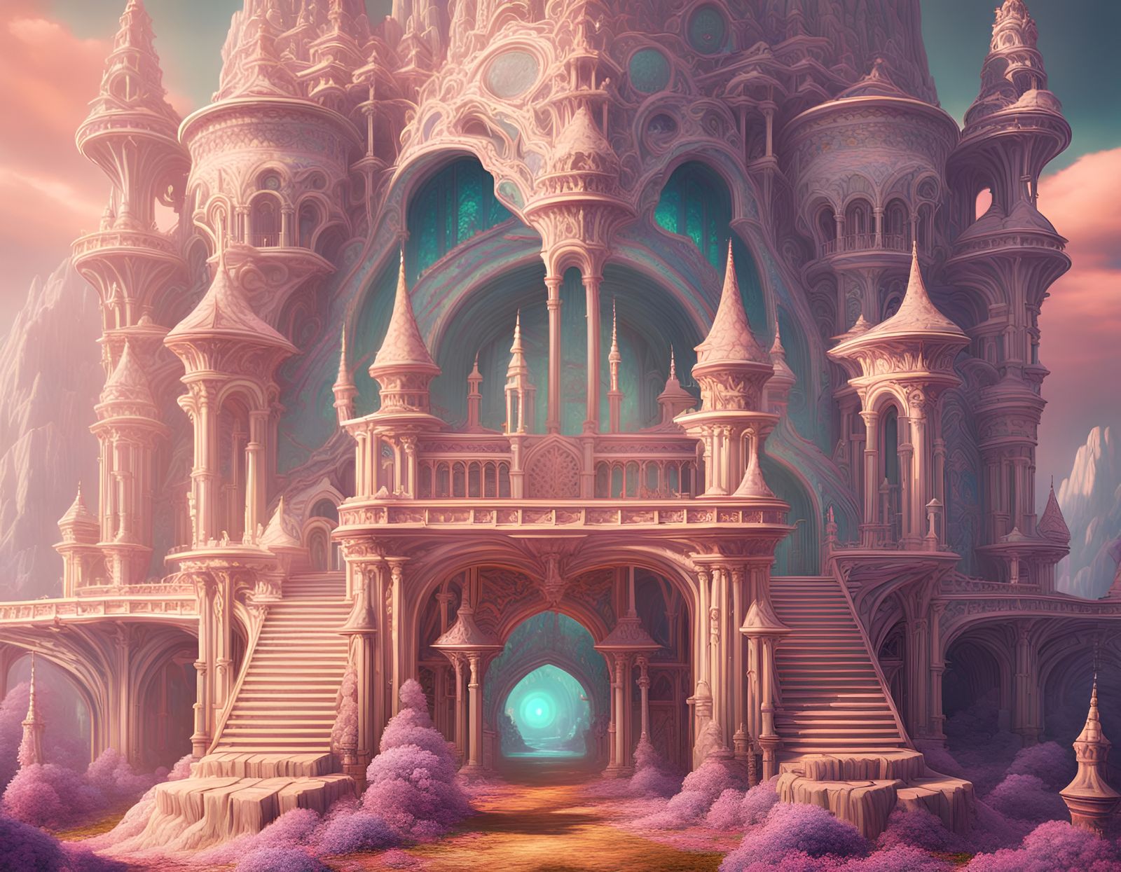 Fantasy Castle - AI Generated Artwork - NightCafe Creator
