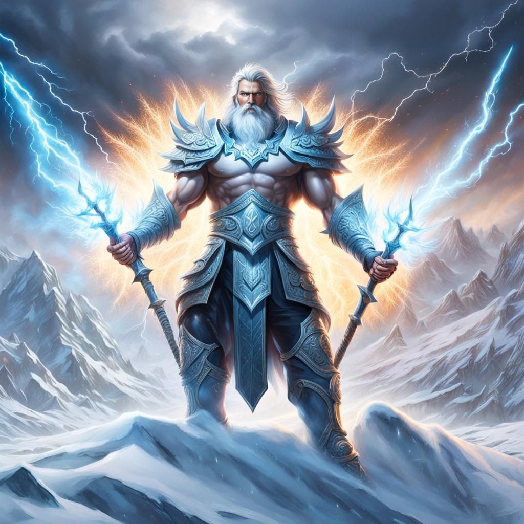 God of Winter, ice and snow - AI Generated Artwork - NightCafe Creator
