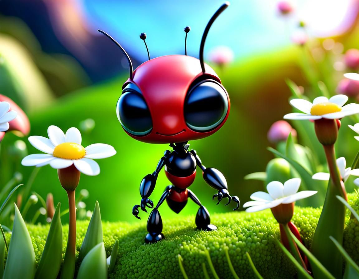 Bugs Perspective - Fire Ant - AI Generated Artwork - NightCafe Creator