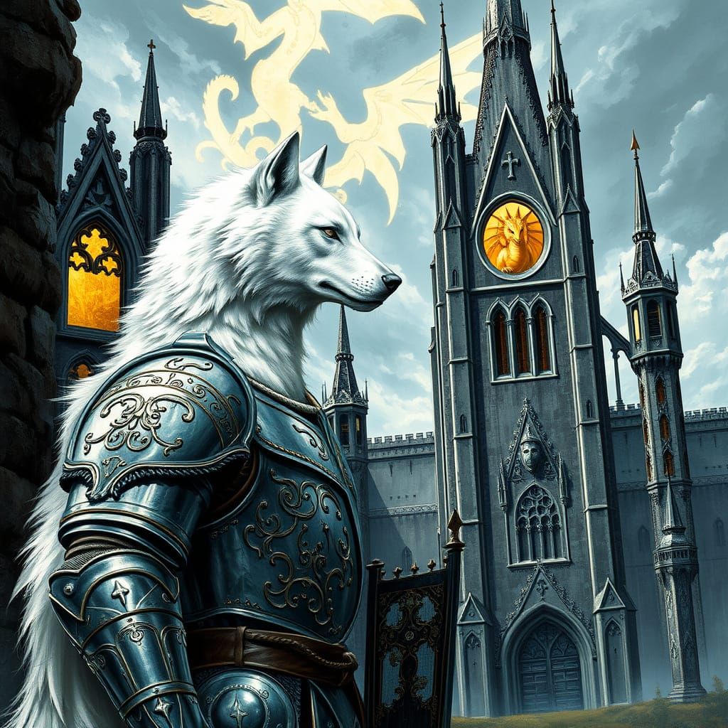 Knight of the Royal Guard - Regal Wolf Knight Vigilant Befor...