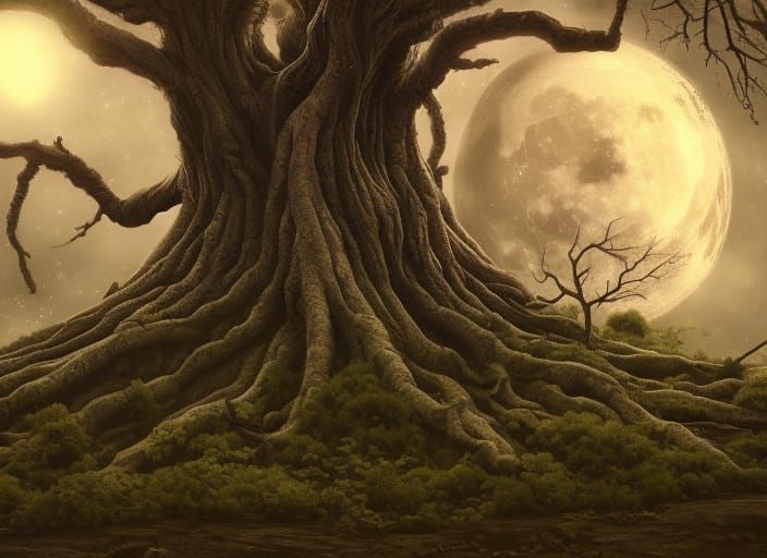 Giant mother tree - AI Generated Artwork - NightCafe Creator