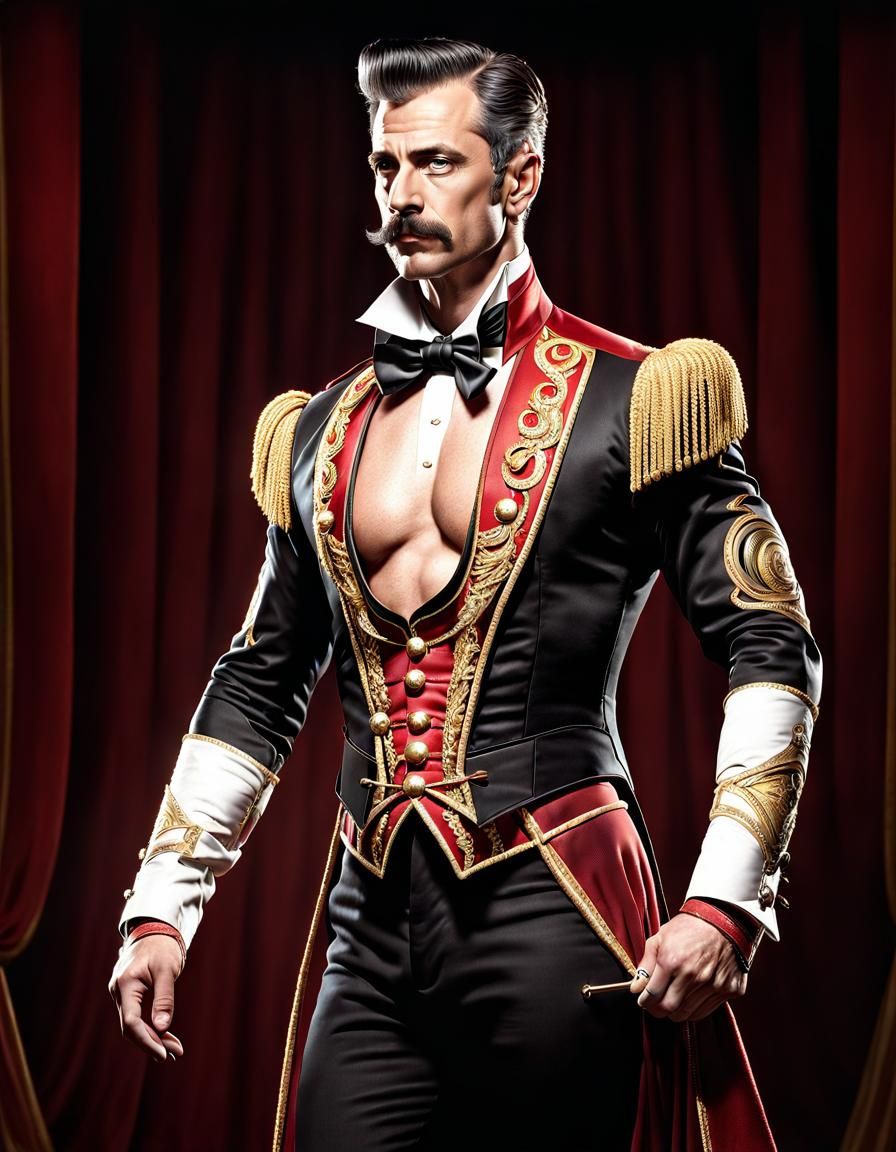 Circus Ringmaster v.2 - AI Generated Artwork - NightCafe Creator