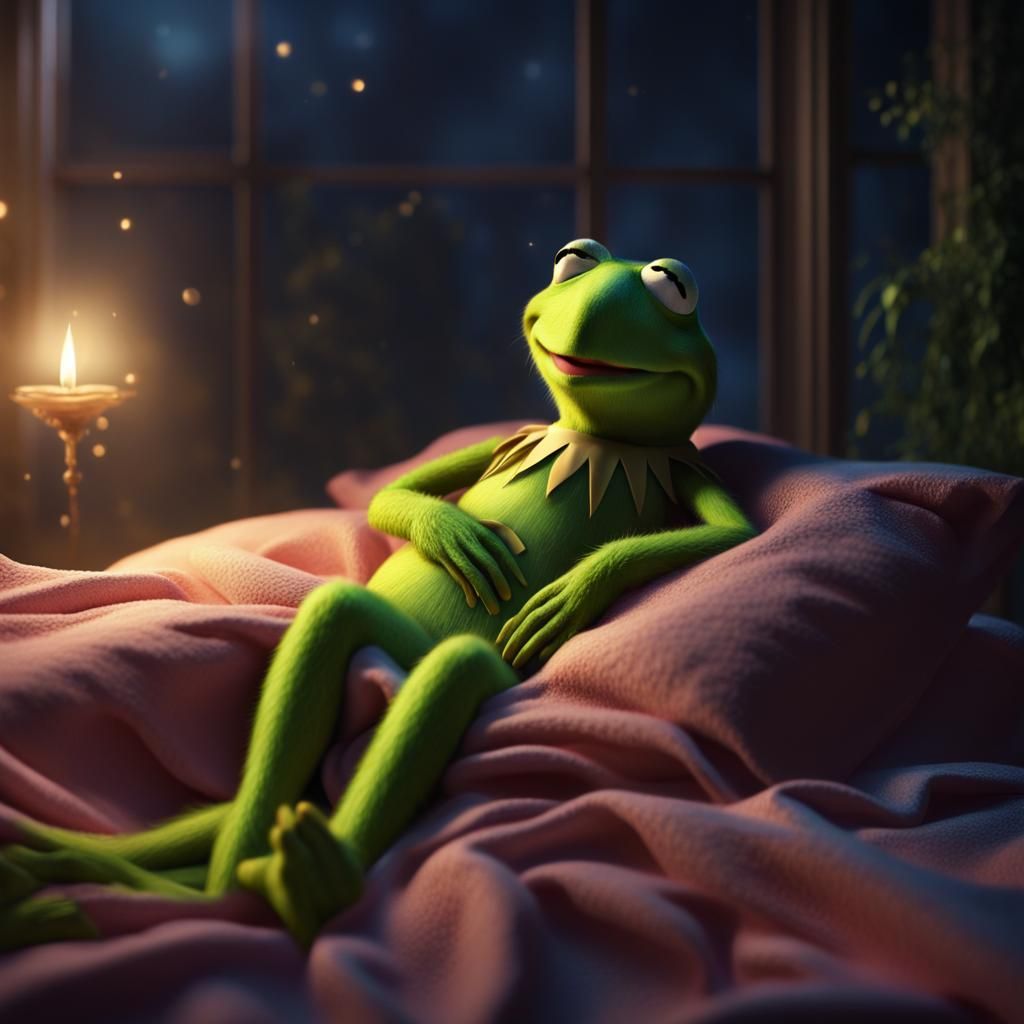 Sleep Art 4: Kermit - AI Generated Artwork - NightCafe Creator