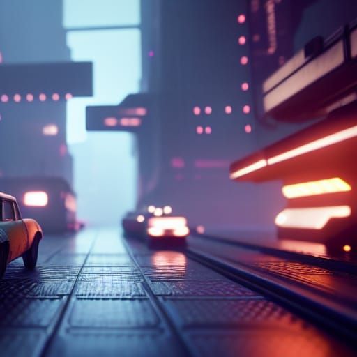 blade runner scene - AI Generated Artwork - NightCafe Creator