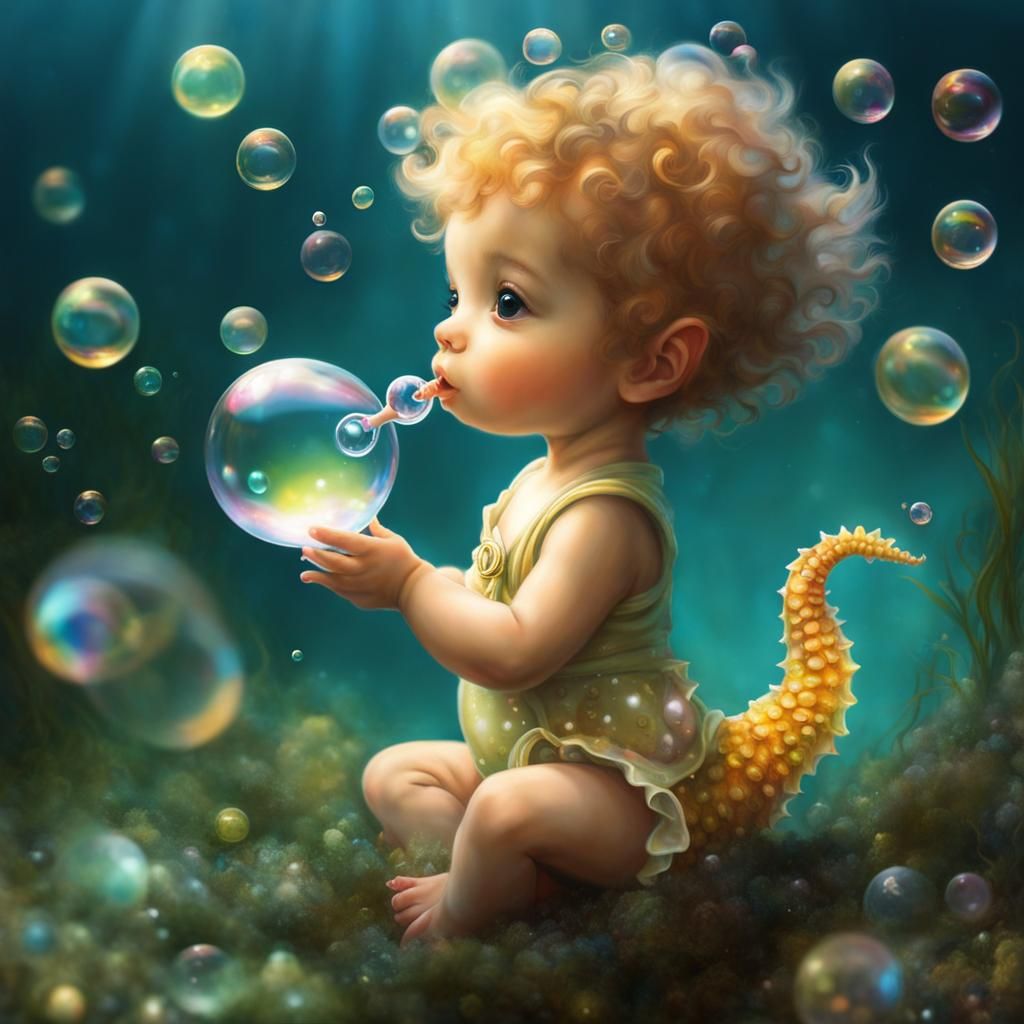 Anthropomorphic Baby Seadragon - AI Generated Artwork - NightCafe Creator