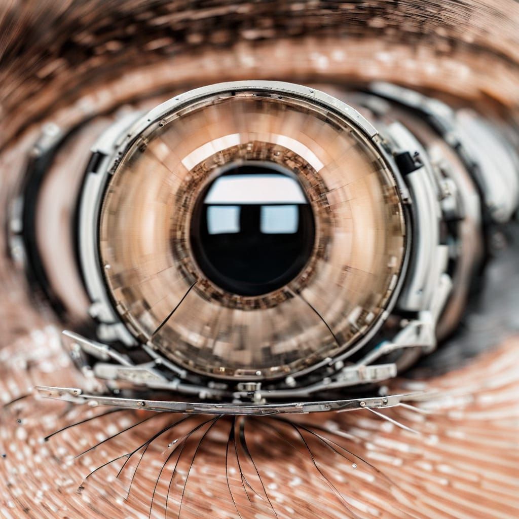 Bionic Eye Vision Restoration Technology - AI Art