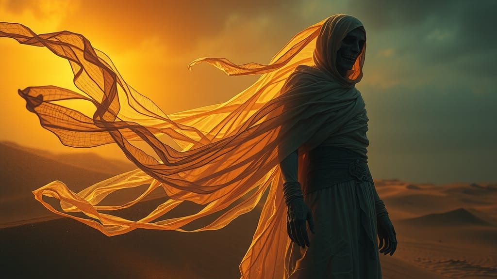 A ETHEREAL AND TRANSLUCENT GHOST CREEPY