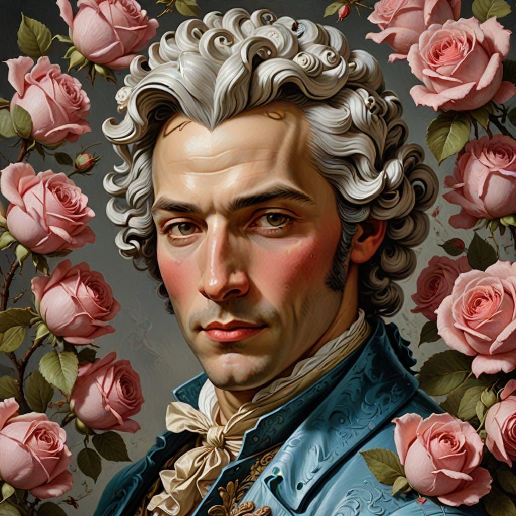 Rococo Male Portrait - Rococo Male Portrait