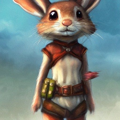 A young Rabbit Adventurer - AI Generated Artwork - NightCafe Creator