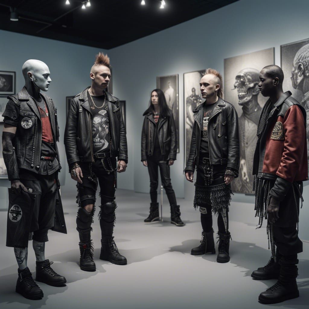 Punk museum - AI Generated Artwork - NightCafe Creator