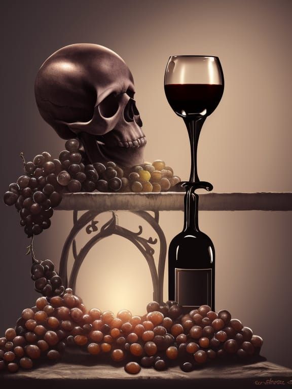 death by wine 4 - AI Generated Artwork - NightCafe Creator