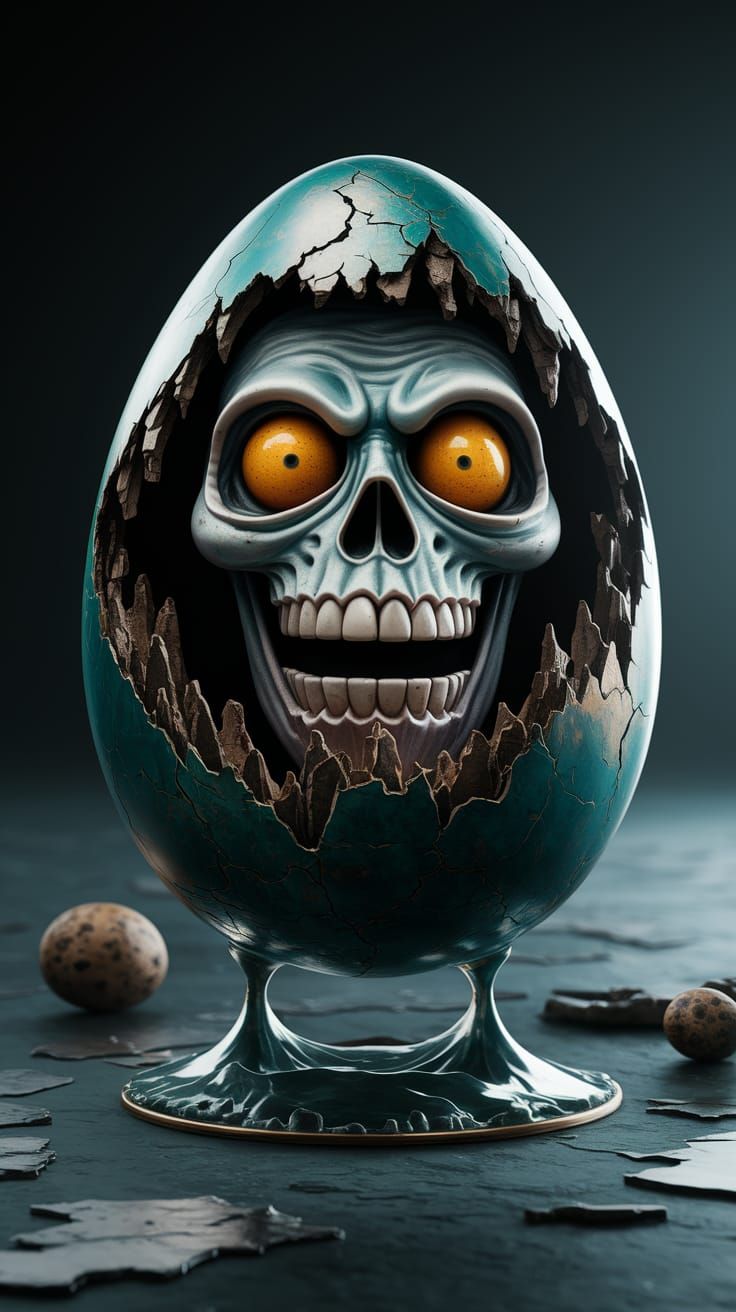 Creepy horror egg - Creepy horror egg