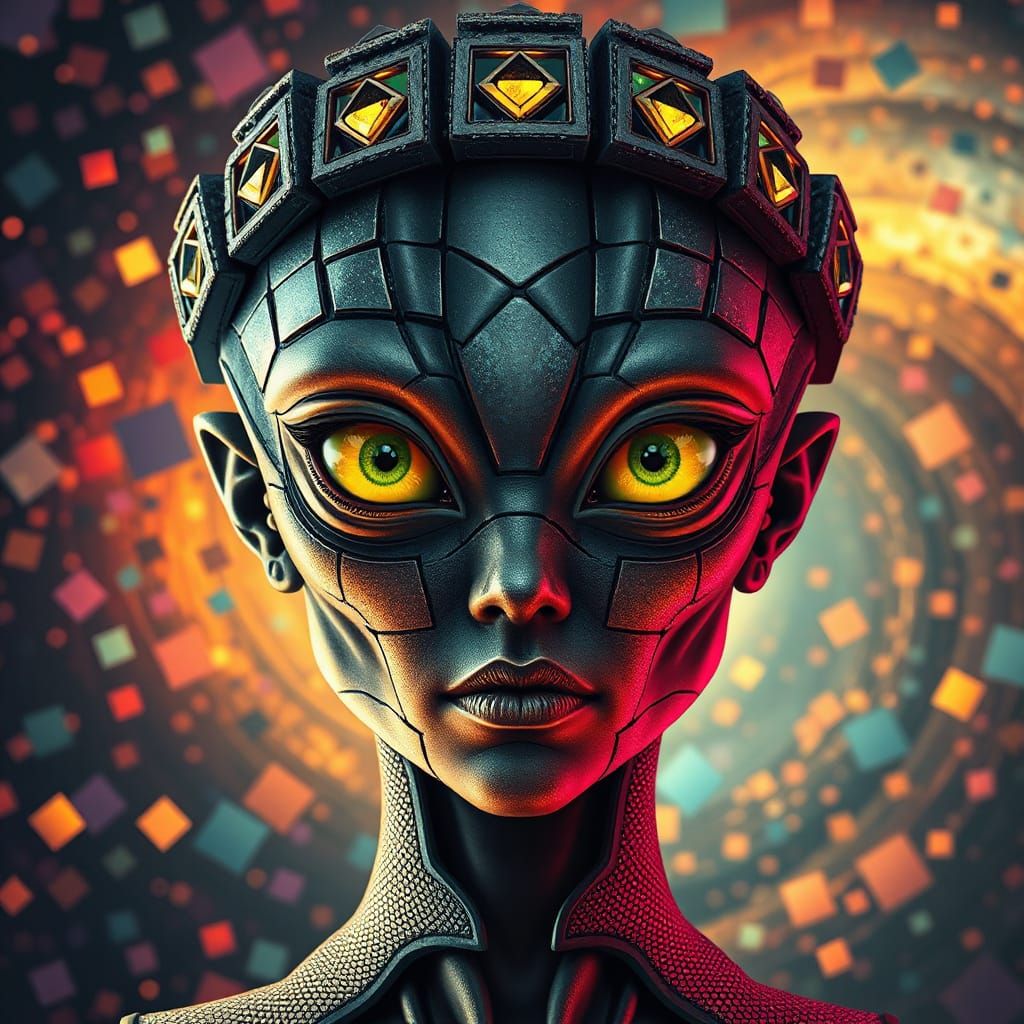 Blockish Alien Beauty - Blockish Alien Beauty